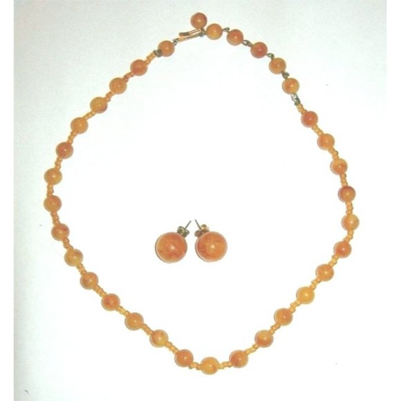 West Germany | Jewelry | Swirled Vintage Beaded Necklace And Earrings Set From West Germany ...